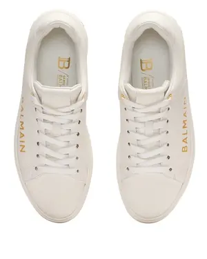 Balmain B-court Printed Trainers