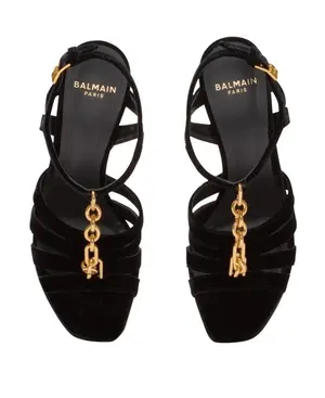 Balmain Platform Sandals - Black
