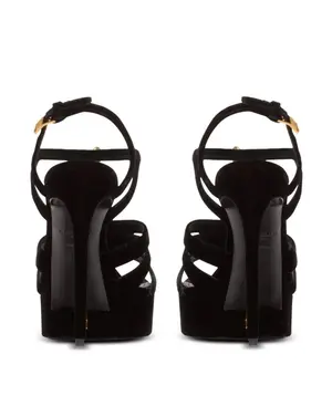 Balmain Platform Sandals - Black