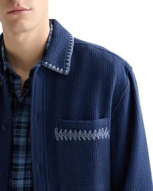 Scotch & Soda Waffle Structure Relaxed Fit Shirt
