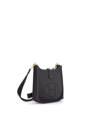Hermès Tpm Evelyne Bag Gen Iii Clemence - Black