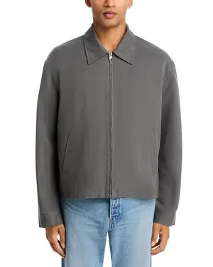 FRAME Canvas Zip Trucker Jacket - Modern Grey