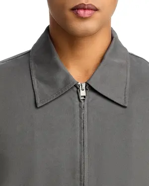 FRAME Canvas Zip Trucker Jacket - Modern Grey