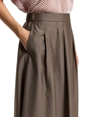 Peserico Pleated Maxi Skirt