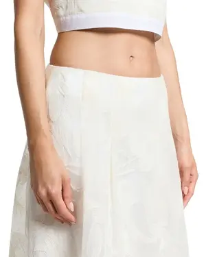 Peserico Embroidered Midi Skirt