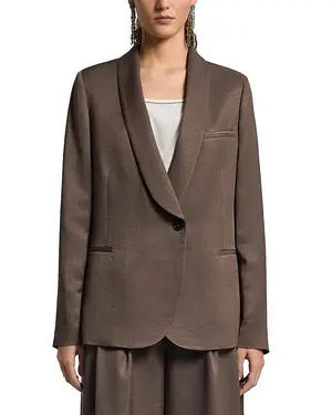 Peserico Notched Lapel Outerwear For Women