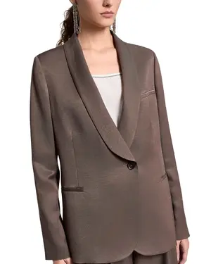 Peserico Shawl Lapel Single-button Blazer