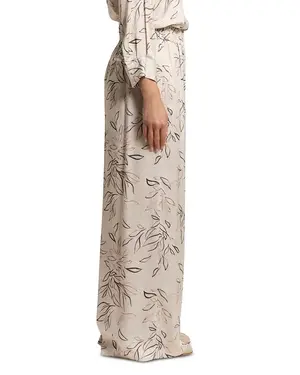 Peserico Elasticized Waist Palazzo Pants - Beige Birch