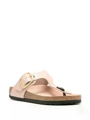 BIRKENSTOCK Gizeh Leather Sandals - Pink
