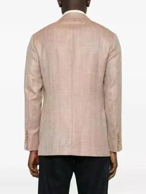 Brunello Cucinelli Herringbone Double-breasted Jacket