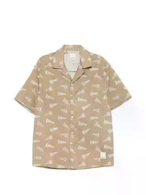 Emporio Armani Logo-pattern Shirt - Neutrals