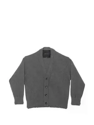 FEDERICO CINA Frayed Button Cardigan