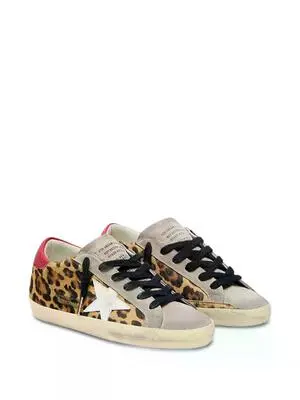 GOLDEN GOOSE Super-star Leopard-print Sneakers