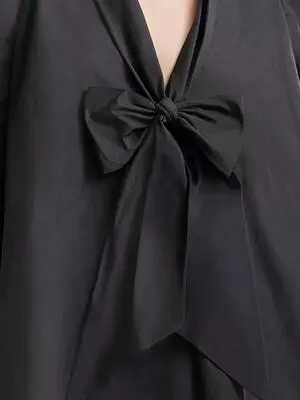 GEMY MAALOUF Bow Detail V-neck Top