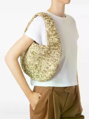 0711 TBILISI Ibiza Woven Shoulder Bag - Neutrals