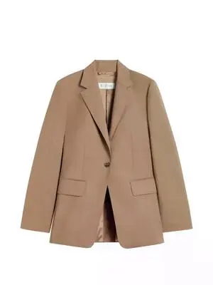 Max Mara Notch-lapel Single-breasted Blazer - Brown