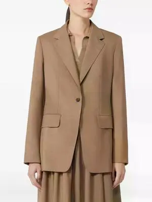 Max Mara Notch-lapel Single-breasted Blazer - Brown