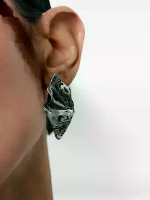 Alexis Bittar Crumpled Stud Earrings