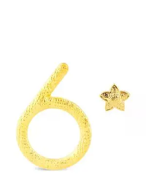 NATIA X LAKO Number 6 Earrings - Gold