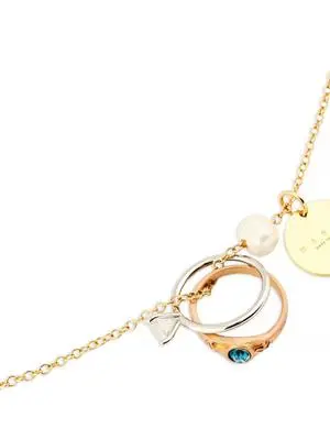 Marni Three Pendant Necklace With Pearl Detail