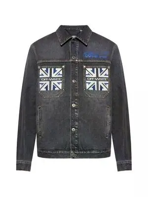Off-White Flag-patch Cotton Jacket