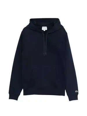 Lacoste Logo-embroidered Hoodie - Blue