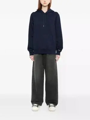 Lacoste Logo-embroidered Hoodie - Blue