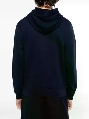 Lacoste Logo-embroidered Hoodie - Blue