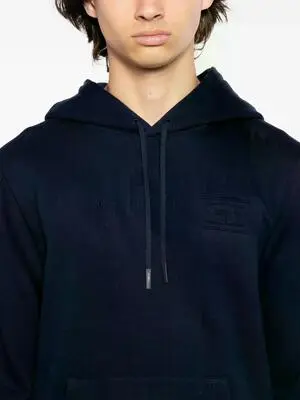 Lacoste Logo-embroidered Hoodie - Blue