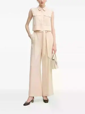 GAUDI Tie Waist Wide Leg Trousers