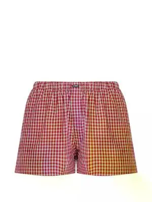 Vetements Checkered Elasticated Shorts