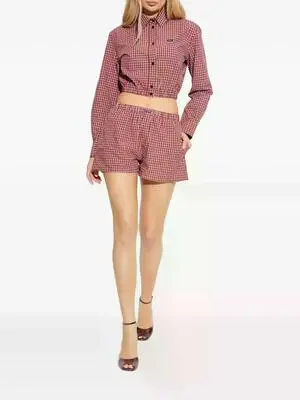 Vetements Checkered Elasticated Shorts