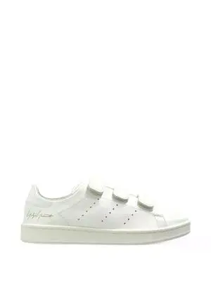 Y3 Triple Strap Leather Sneakers - White
