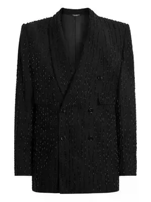 Dolce & Gabbana Double-breasted Embellished-stripe Blazer