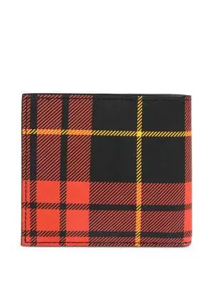 Alexander McQueen Skull-detail Tartan-pattern Wallet