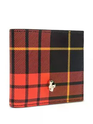 Alexander McQueen Skull-detail Tartan-pattern Wallet