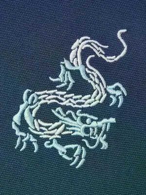 Shanghai Tang Dragon Polo Shirt - Blue