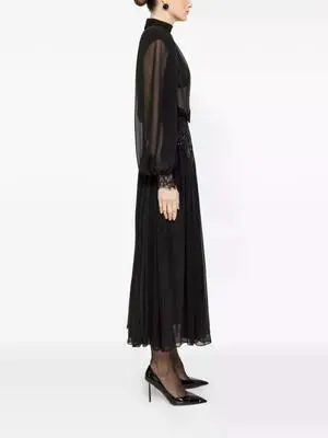 NISSA Embellished Mock-neck Dress