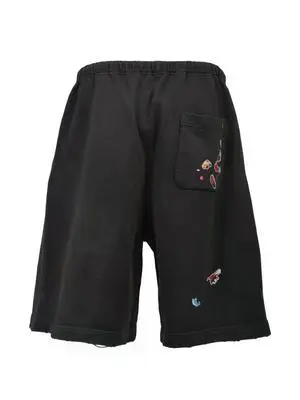 Mihara Yasuhiro Sticker Embellished Shorts