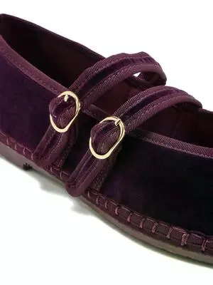 FLABELUS Claire Garnet Buckle Strap Espadrille