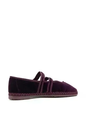 FLABELUS Claire Garnet Buckle Strap Espadrille