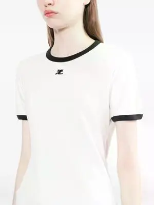 COURREGES Ringer Logo T-shirt