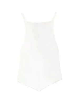 COURREGES Ribbed Pointy Hem Tank Top