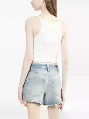 COURREGES Ribbed Pointy Hem Tank Top