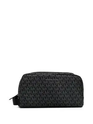 Michael Kors Logo Monogram Washbag - Black