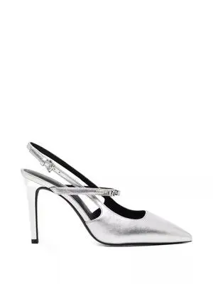Michael Kors Silver Tone Shoes For Women