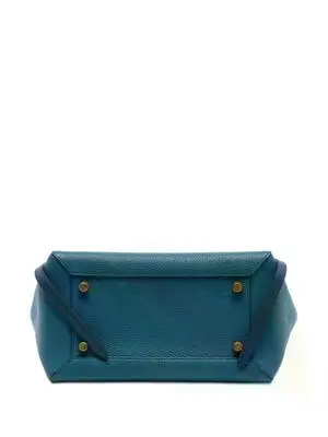 Celine 2015 Mini Grained And Smooth Calfskin Belt Bag - Blue