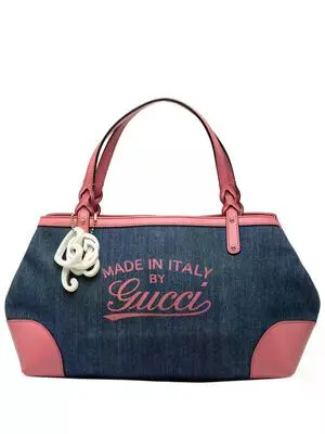 Gucci 2000-2015 Denim Craft Tote Bag