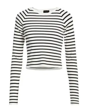 ROBERTO COLLINA Striped Knit Cropped Sweater