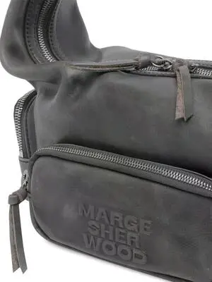 MARGESHERWOOD Leather Shoulder Bag - Grey